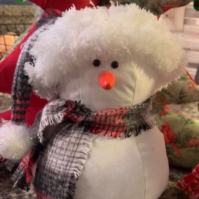 Snowman Sewing Pattern Beginner Sewing Pattern Christmas Stuffed Animal ...