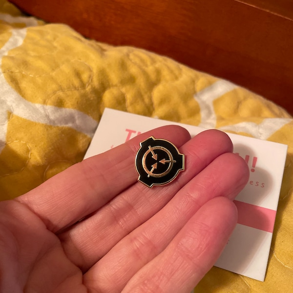 SCP Foundation Logo Hard Enamel Mini Gold Pin - Etsy