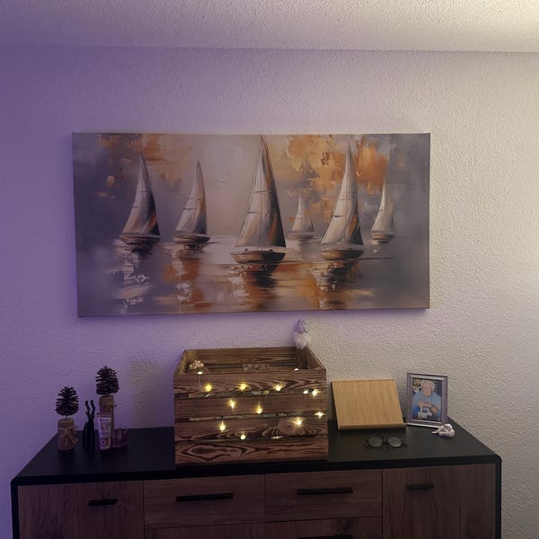 Abstract Blue Marlin Fish Canvas Print in a Painting Style, Blue Marlin ...