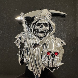 READY TO SHIP Grim Reaper 3D Decal Car Truck Emblem Badge With ...