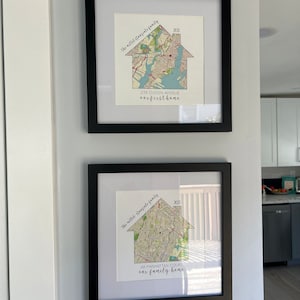 Housewarming Gift, Our First Home, House Map, First Home Gift for ...