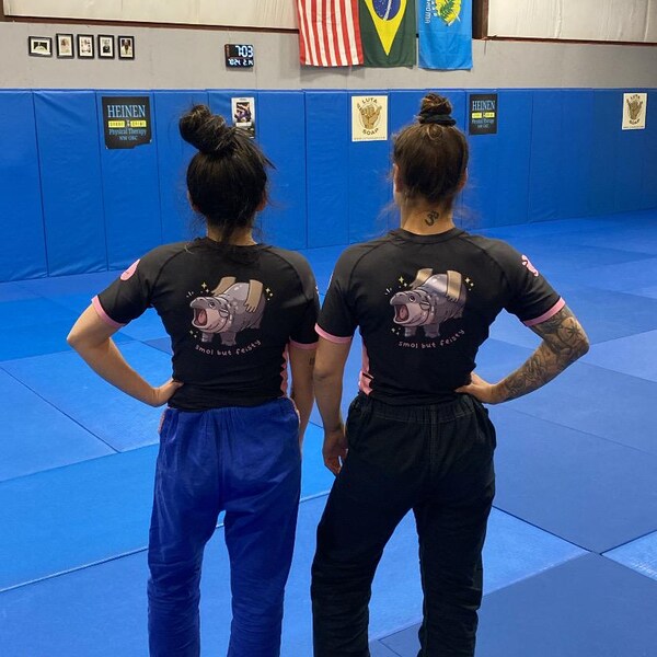 Dog BJJ Rash Guard Mens Womens | Catch Subs Not Feelings Shiba Jiu ...