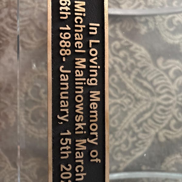 Personalized Custom Brass Plaque - Ideal for Recognition Plaques, Name ...