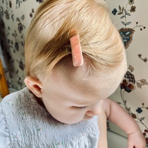 Small Velvet Fully Lined Barrettes, Baby Barrettes, Toddler Barrette ...