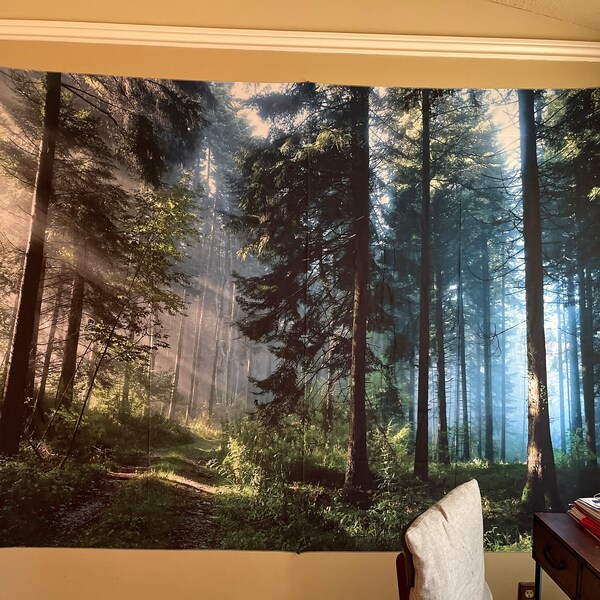 Forest Tapestry | Forest Wall Hanging | Forest Wall D\u00e9cor | Forest ...
