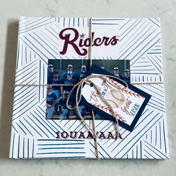 Baseball Printable Gift Tag, Thanks for a Great Season Favor Tag, End ...