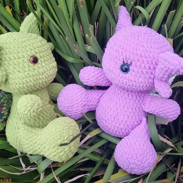 Moss the Sprite Snuggler Crochet Pattern With Fluffy Yarn Tips, Moss ...