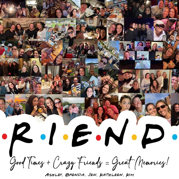 Best Friend Photo Collage, Personalized Gift for Bff, Best Friend Photo ...