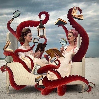 Light Blue Marie Antoinette Cape With Fur Victorian Style Rococo ...