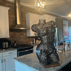 Female Torso. Metal Sculpture Metsl Sculpture Art Handmade - Etsy
