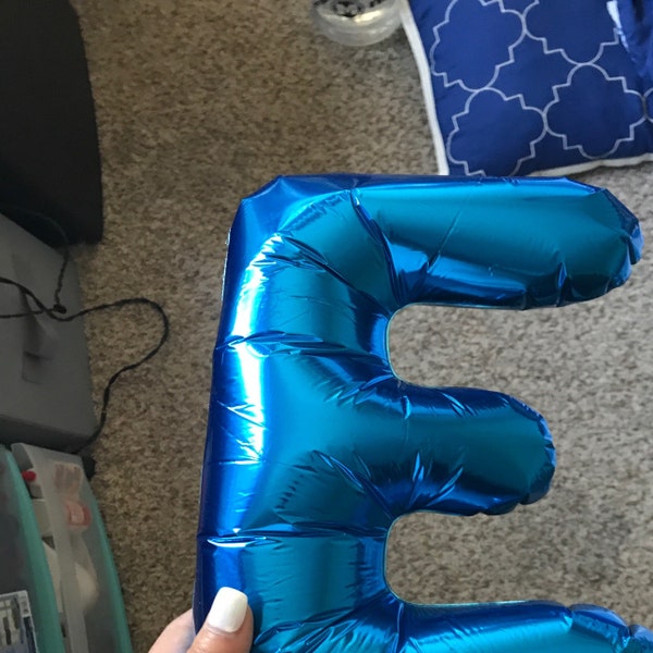 Letter Balloons 16" Blue Foil Balloons Birthday Party "letter Balloons ...
