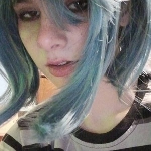 Ice Blue Mullet Wig With Bangs, Light Blue Irregular Length Wig, Men's ...