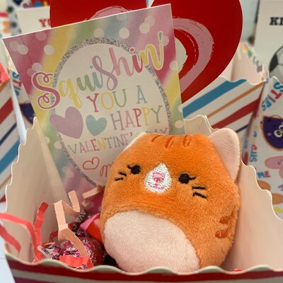 Squishy Toy Valentine's Day Printable Gift Tags Squisin' You Pastel ...