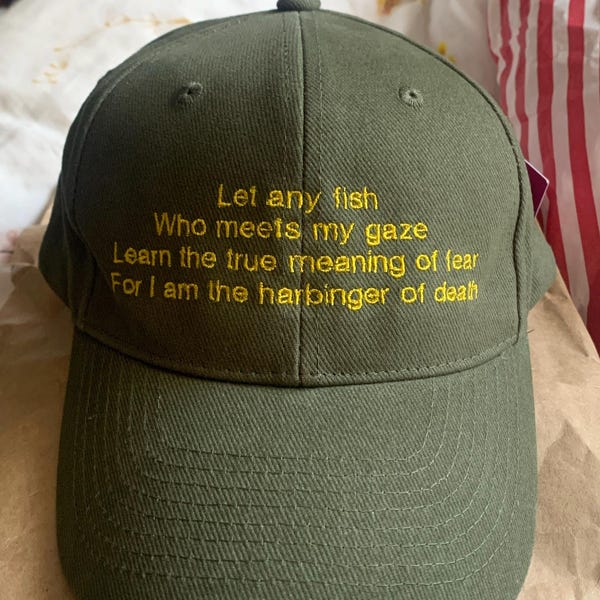 Personalised Slogan Baseball Cap - Custom Embroidered Text - Unisex Hat ...