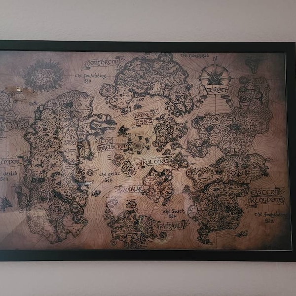 11 X 17 Vintage Lol Runeterra World Map Print - Etsy