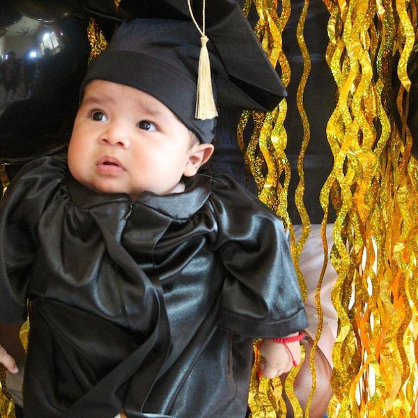 Baby Graduation Cap and Gown: Satin Infant Costume, NICU Grad Outfit - Etsy