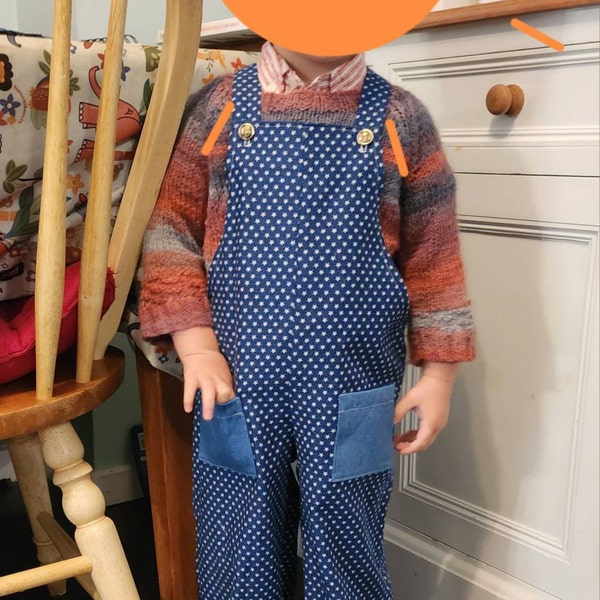 Overalls Sewing Pattern for Kids, Overalls Pattern, Kids Pattern ...