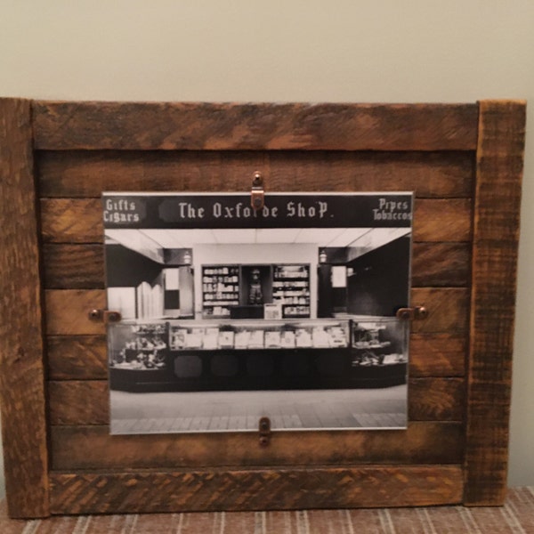Rustic Tobacco Lath Picture Frame - Etsy
