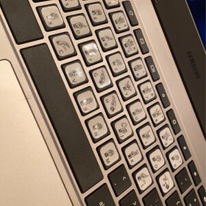 37 ASL Alphabet Keyboard Stickers Sign Language Stickers - Etsy