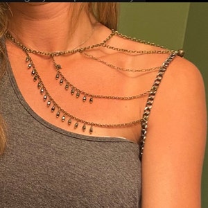 Sana Arm Chain Armlet Shoulder Armor wedding Accessories | Etsy