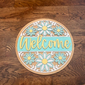 Hello Honey Bee Sign, Digital Download, Round Door Hanger, Summer Sign ...