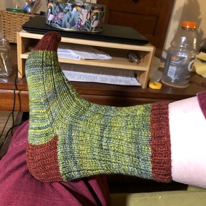 Easy Basic Worsted Weight Sock Knitting Pattern the - Etsy