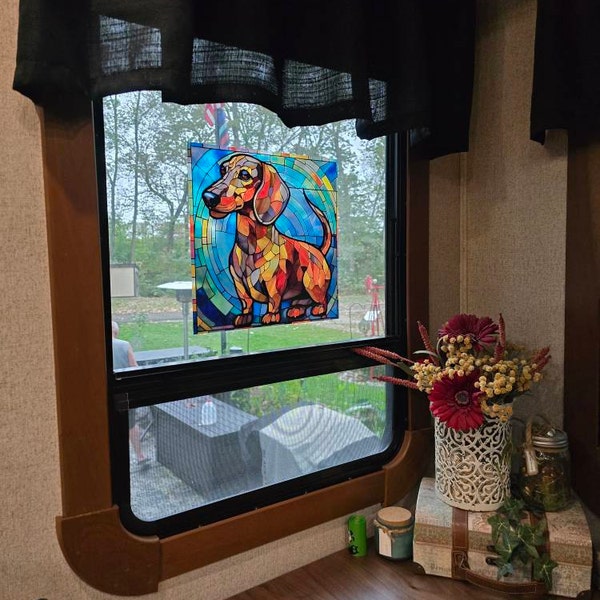 Werewolf Stained Glass Window Cling Werewolf Window Film Werewolf ...