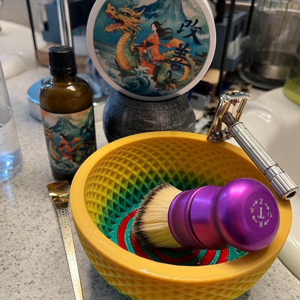 Customizable Shave Mug - 3D Printed Shaving Bowl for Him - Etsy