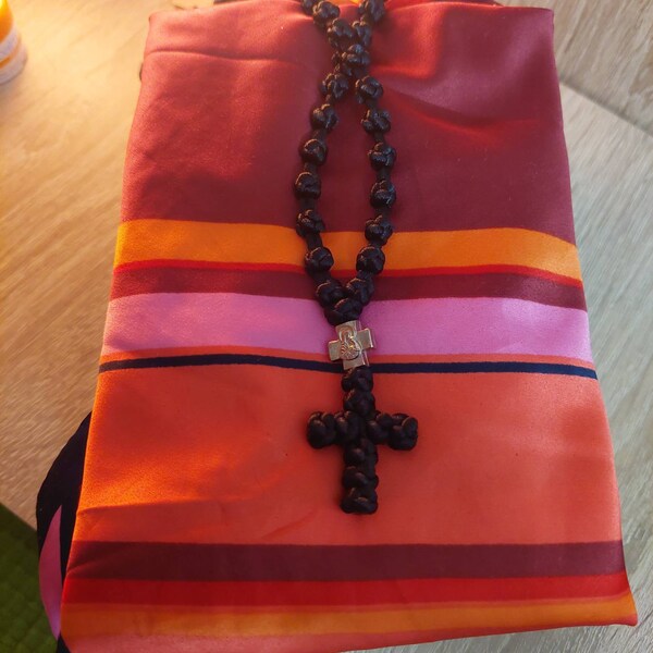 Orthodox Cross Pendant for Men, Handmade Wooden Cypress Cross for Woman ...