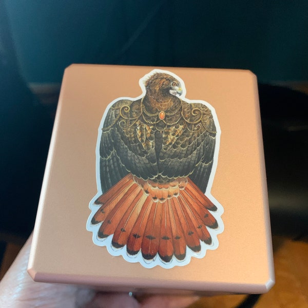 Vinyl Bird Stickers - 7 Designs to Choose From - Hawk Falcon Owl Raven ...