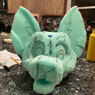 PDF TEMPLATE: Fursuit Head Base Fox Digital Download - Etsy