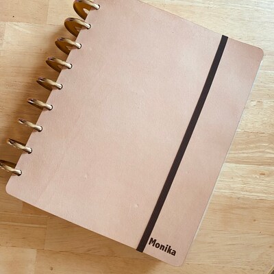Leather Personalized Discbound Planner Cover - Etsy