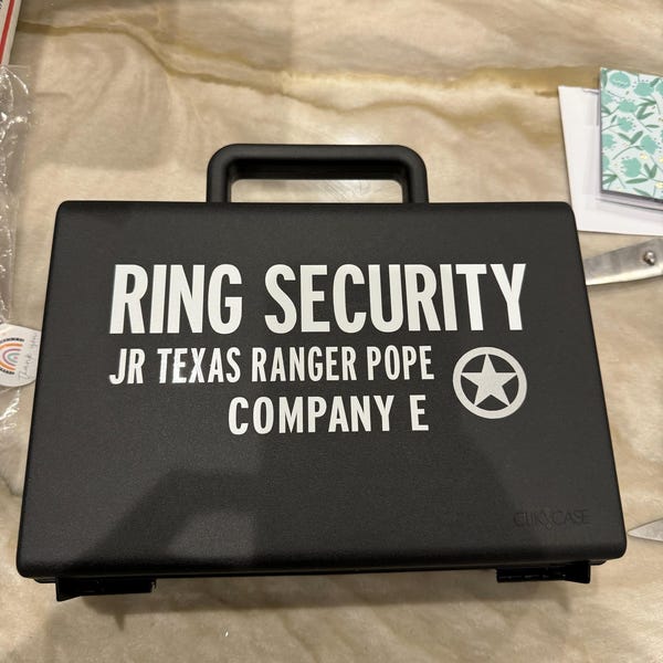 Ring Security Case, Ring Bearer Briefcase for Wedding, Ring Security ...