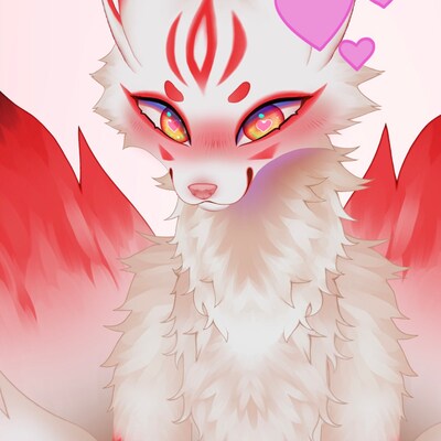 Premade Kitsune Vtuber Model live2d, for Commercial Use - Etsy