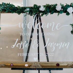 Event Timeline Wedding Sign Decal /personalized Couples Names | Etsy