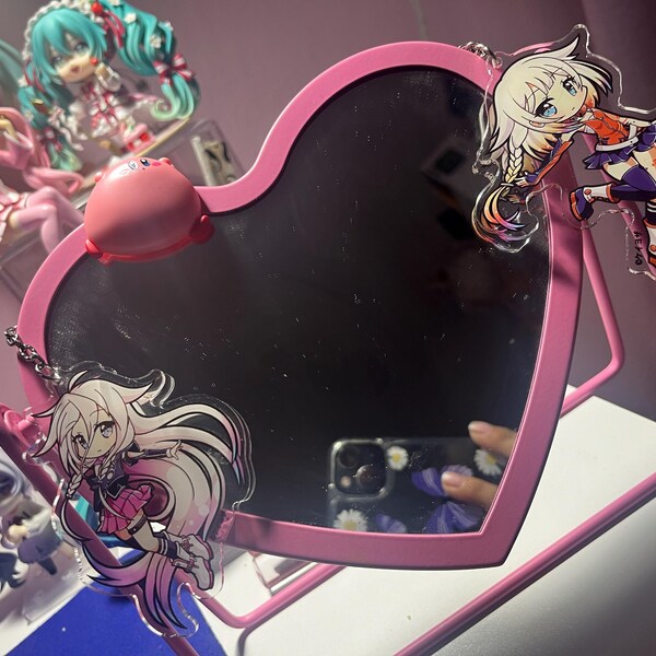 Doki Doki Literature Club Monika Plus double Sided 3.5 Acrylic Charm - Etsy