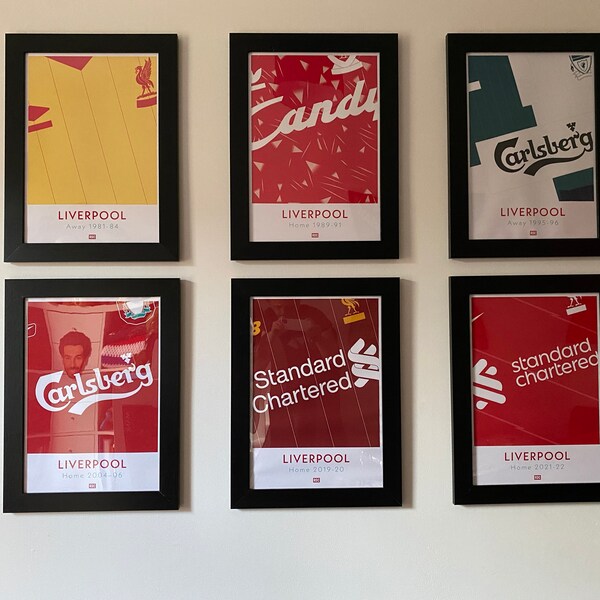 Liverpool - Classic Retro Football Shirt Inspired Art Print/poster - Etsy