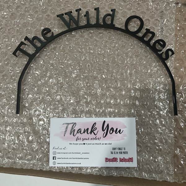 Custom Personalised Acrylic Arched Cake Topper - Etsy