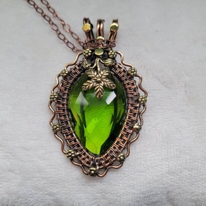Kashmir Red Ruby Copper Pendant Copper Wire Wrapped Gemstone - Etsy