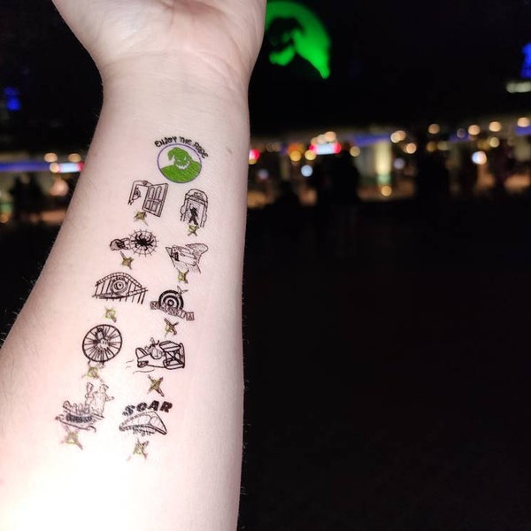 Drinking Around the World Passport Temporary Tattoo - Block Lettering ...