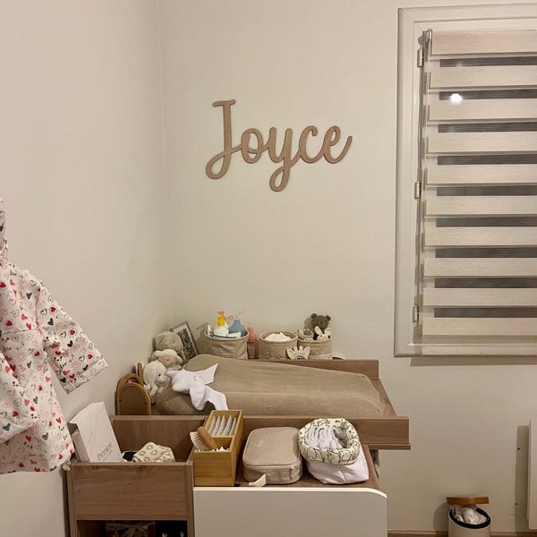 Prénom en bois à personnaliser pour décorer une chambre enfant ou bébé ...
