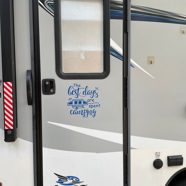 Best Days Camping Popup Camper Decal, Popup Camper Vinyl Camp Light ...