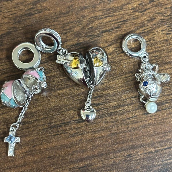 Gymnastics Dance Heart Charm, Fit Pandora Charms, 925 Sterling Silver ...