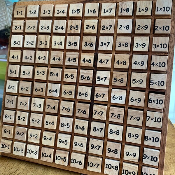 Wooden Montessori Hundred Board - Montessori Math Set, Waldorf Math ...