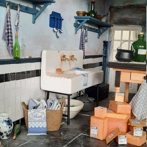 Dollhouse Printable MINIATURE BATH TOWELS Digital Template to Download ...