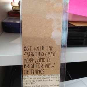 Jane Eyre Quotes Handmade Bookmark Charlotte Bronte - Etsy
