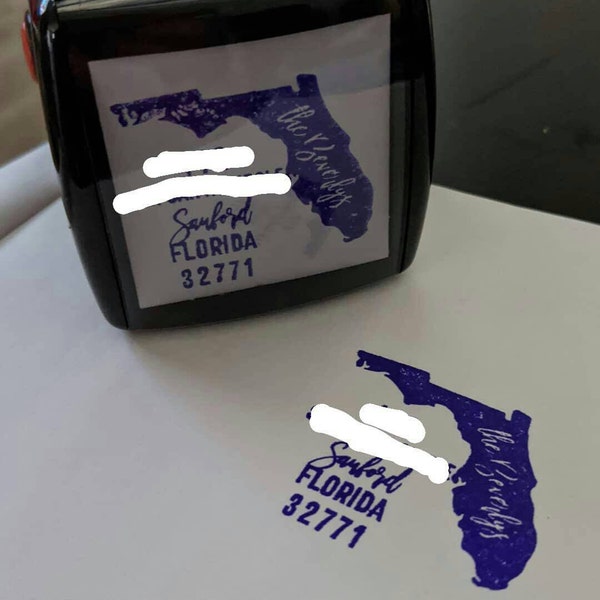 Custom Florida Return Address Stamp - Personalized Self Inking State ...