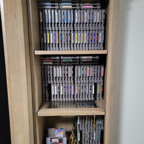 2 Rows - Rack Display for NES Nintendo Entertainment System Games ...