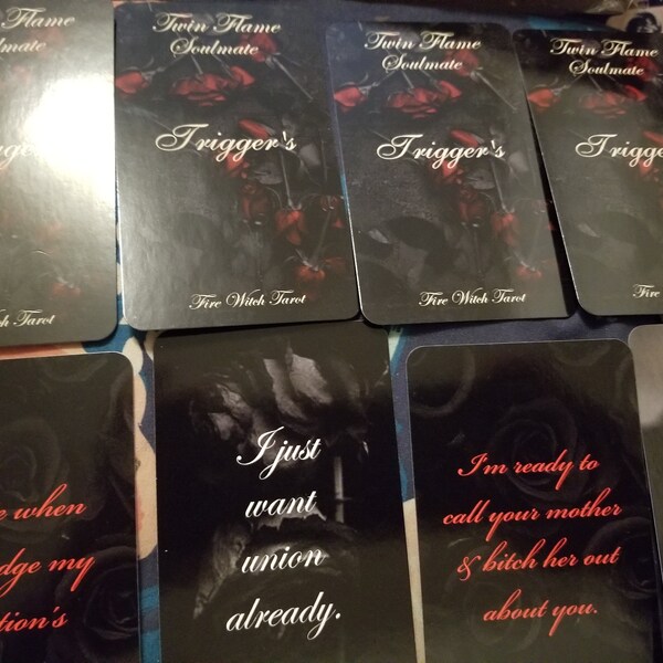 Twin Flame/soulmate TRIGGER'S (78 Cards) - Etsy