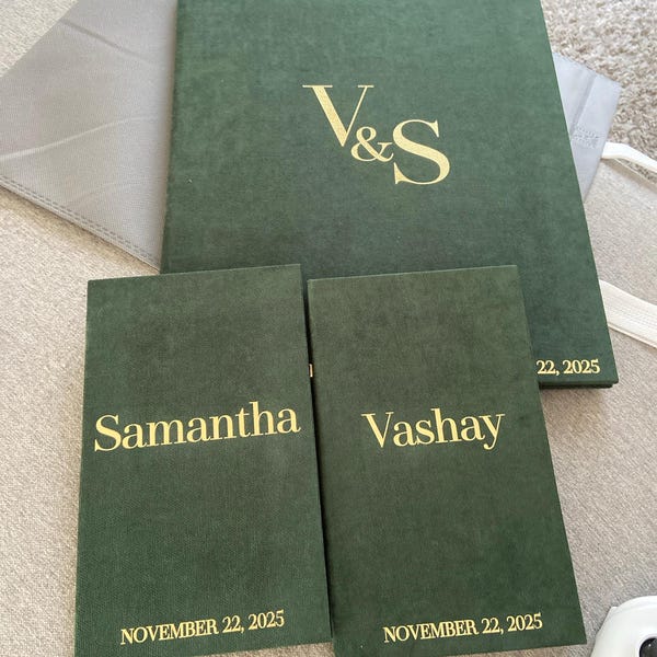 Personalized Wedding Celebrant Folder With Vows | A4 Ceremony Book for ...